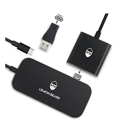 7-in-1 USB C HUB with Type C to HDMI Adapter, USB C SD+Micro SD Card Reader and USB C Adapter, Universal Slim Aluminum Type C HUB with 3 USB 3.0 for MacBook Pro 2016/2017 Type C Devices
