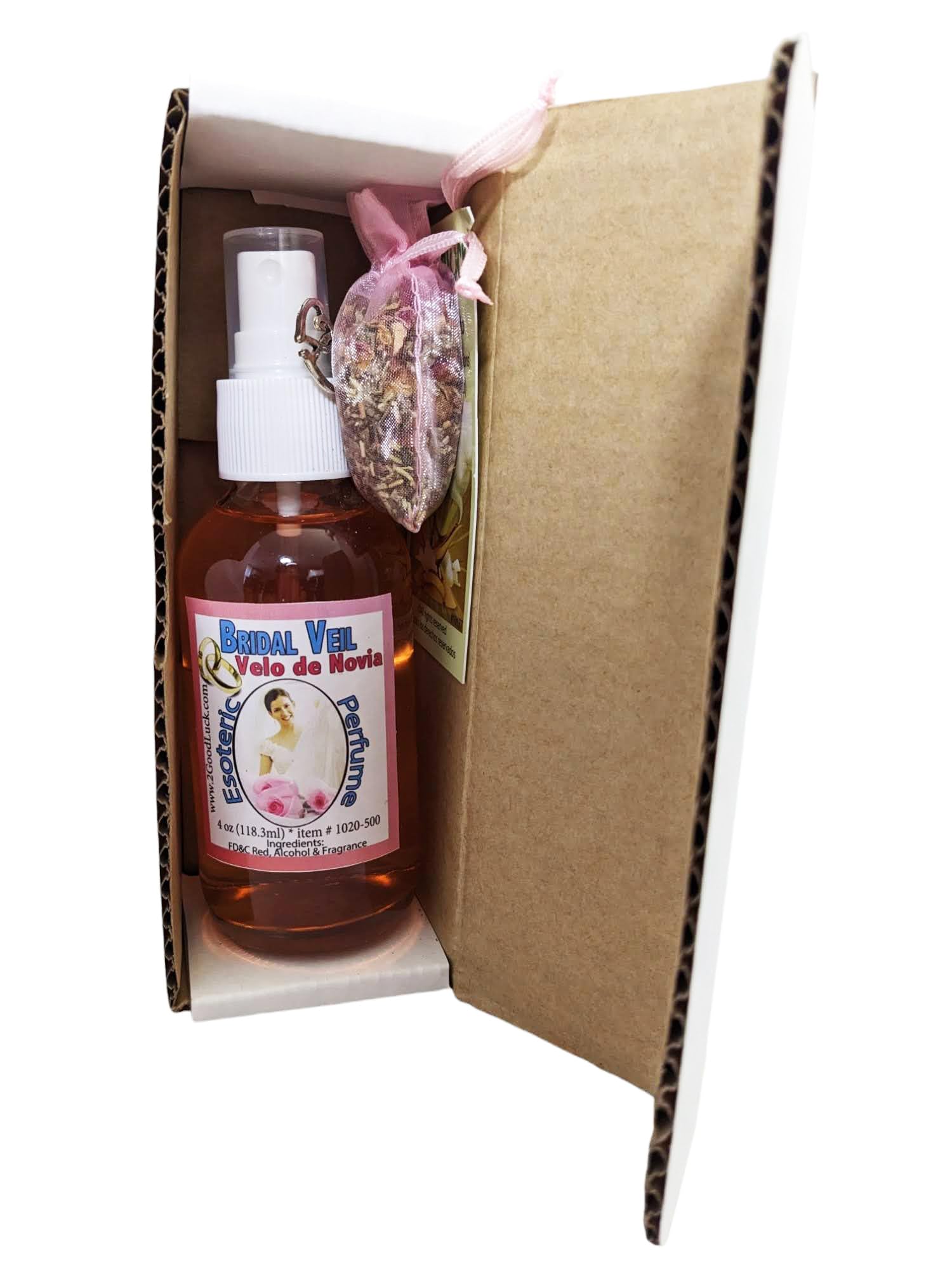 Victoria Rey Bridal Veil Perfume with Pheromones & Amulet for Rituals & Magic - Perfume Con Feromonas & Amuleto, Velo De Novia, Para Rituales Y Magia
