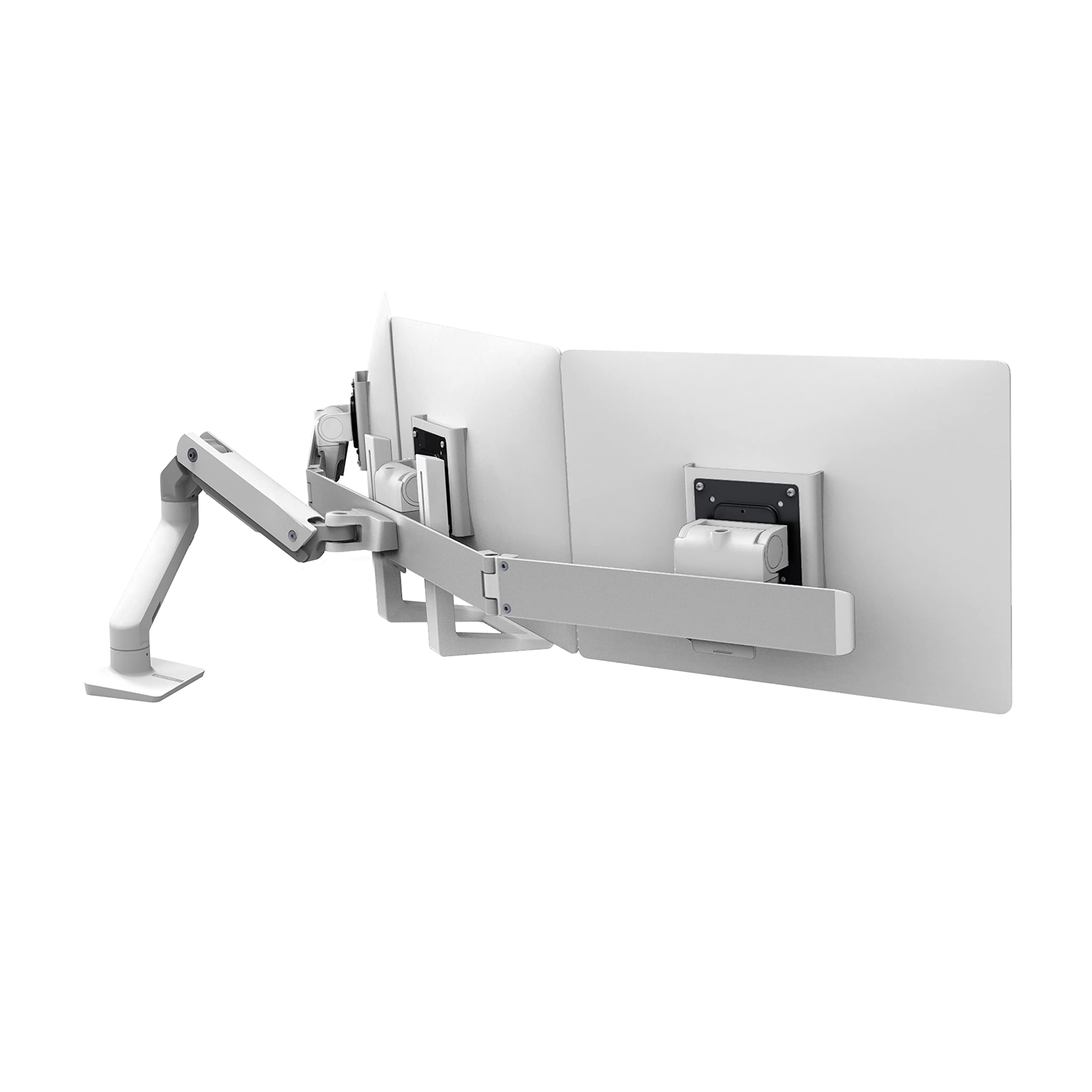 Ergotron – HX Triple Monitor Bow Kit – Add-on for HX Desk and HX Wall Monitor Arms – White