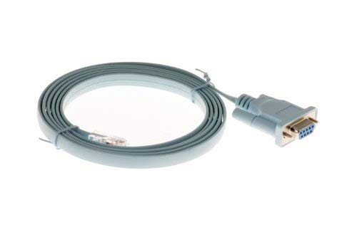 RW RoutersWholesale CAB-CONSOLE-RJ45 - DB9 to RJ45 Console Cable, 6 Ft for Cisco
