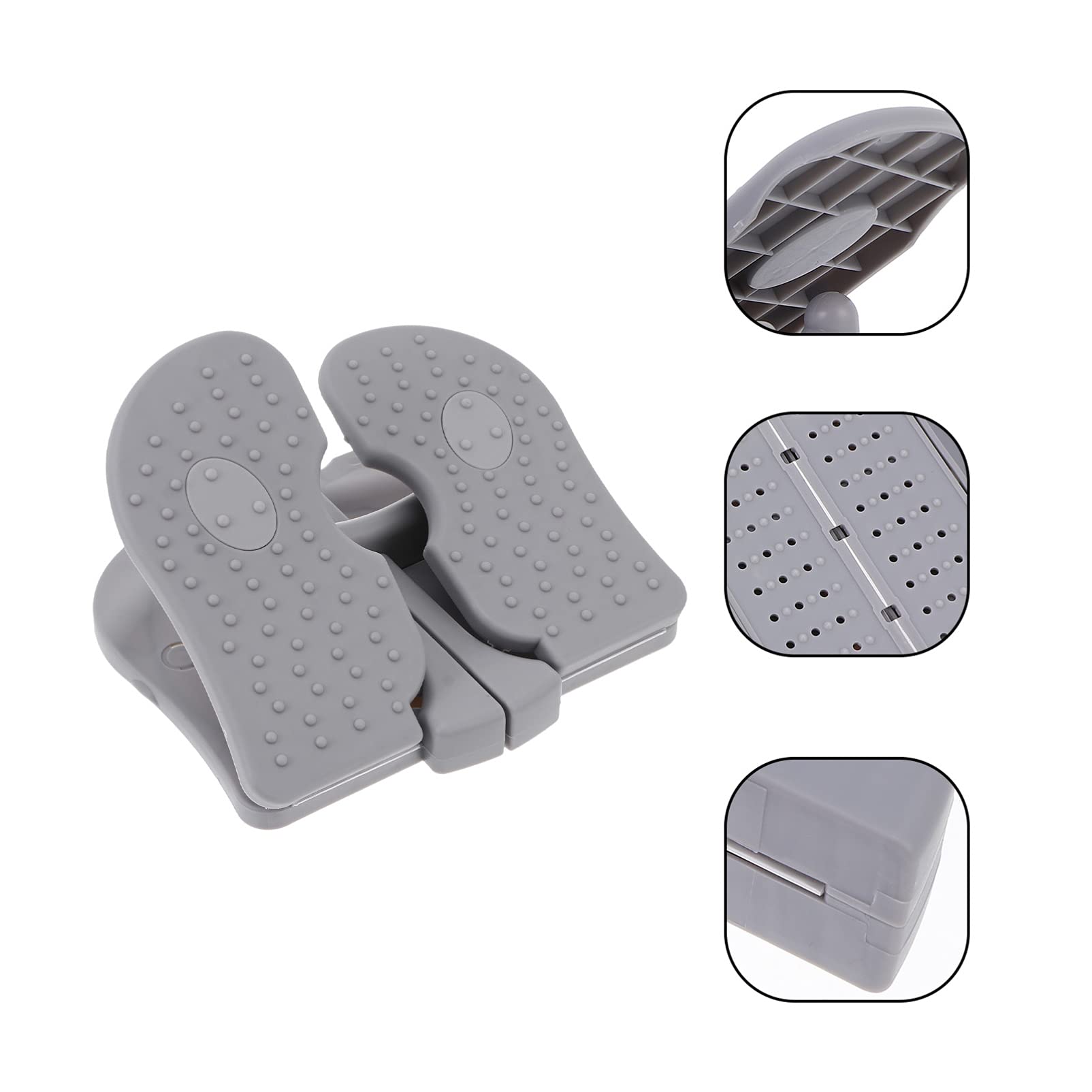 Abaodam Mini Stepper Under Desk Pedal Exerciser Sitting Stepper Folding Foot Peddle Physical Therapy Relieves Varicose Veins (Grey)
