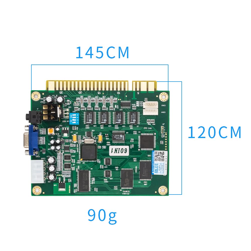 BLEE Classical Arcade Video Game 60 in 1 PCB Jamma Board for CGA VGA Output
