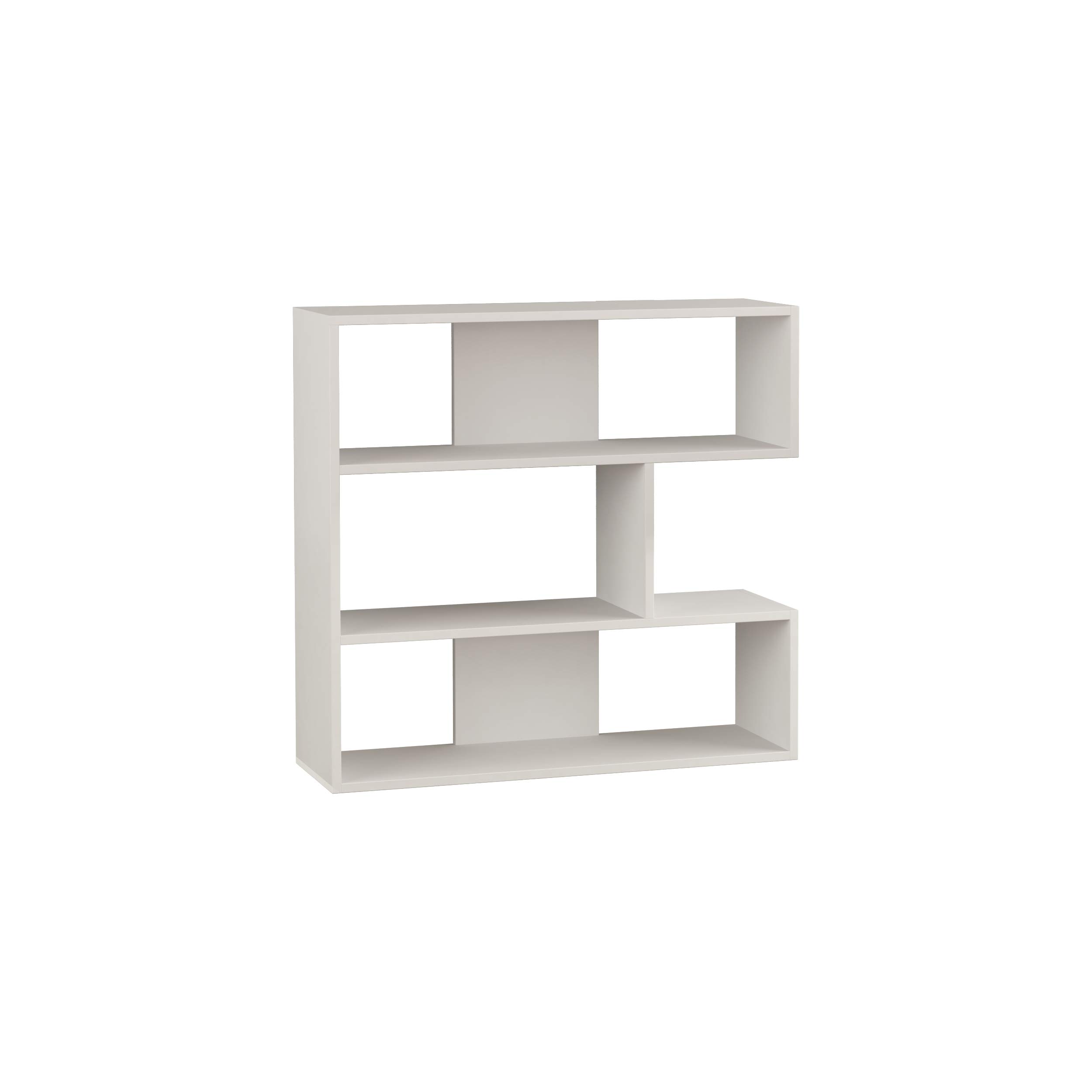 Ada Home Décor Beethoven Bookcase, 35.04'' x 46.3'' x 11.81'', White &