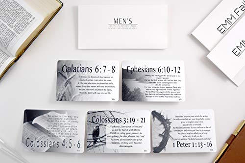 Men’s Scripture Cards (10-Pack), Inspirational Memorization Bible Verse Cards of Encouragement (NIV)