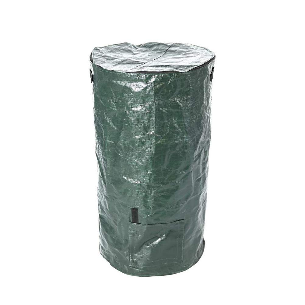 Aqur2020 Compost Bin Bag, Reusable Garden Yard Waste Bag, PE Compost Bag Environmental Organic Compost Bag Organic Waste Bag for Lawn Yard (35x60 cm)