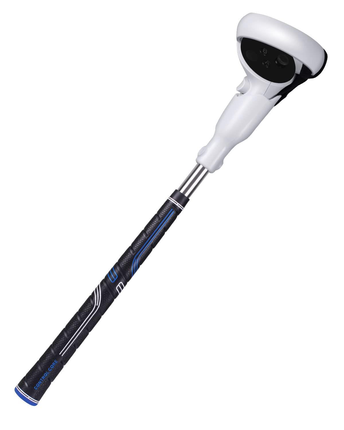 Amavasion VR Golf Club Handle Attachments Accessories Compatible with Meta/Oculus Quest 2 Enhance Immersive VR Game Experience (White/Green)