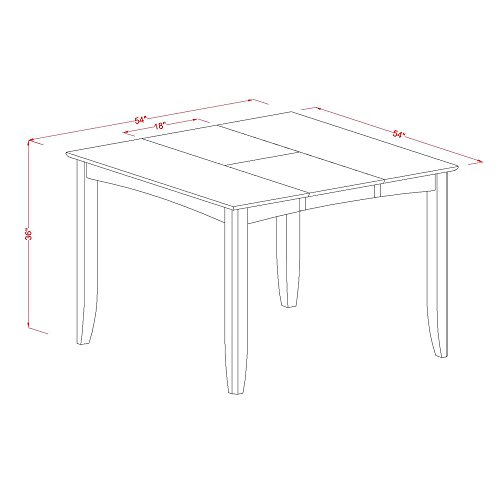 EAST WEST FURNITURE 7 Pc counter height Dining room set - Dining Table and 6 Kitchen bar stool.