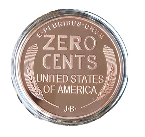 Joe Biden Zero Cents Novelty Penny Coin 40mm x 3mm MAGA