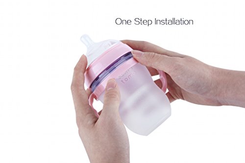Compatible Bottle Handle for Comotomo, (Pack of 3, Pink)