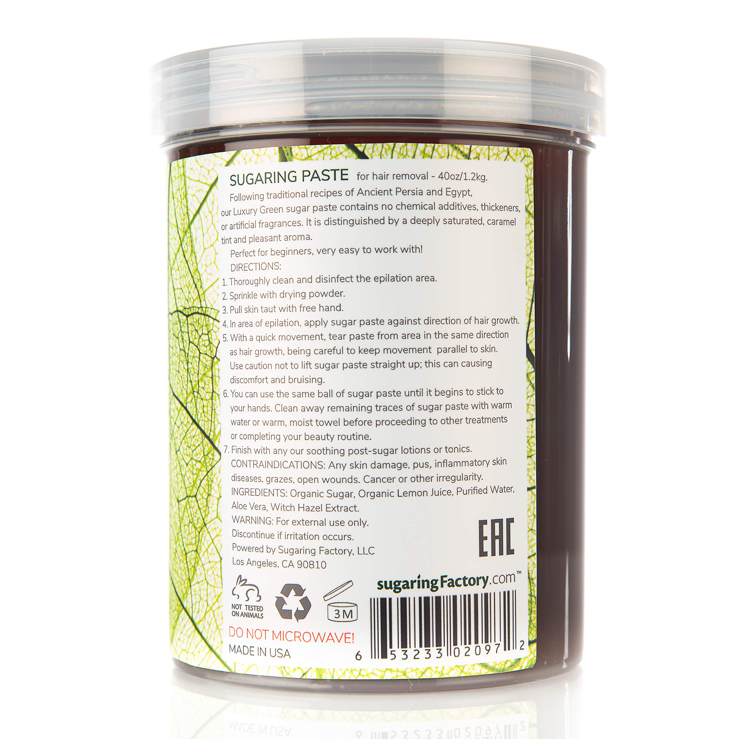 Sugaring Paste Luxury Green - Medium - for all body parts universal