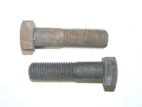 7/8"-9 x 3 1/2" Square Head Machine Bolts - Plain Steel Finish - Lot of 8 Pcs. HQ