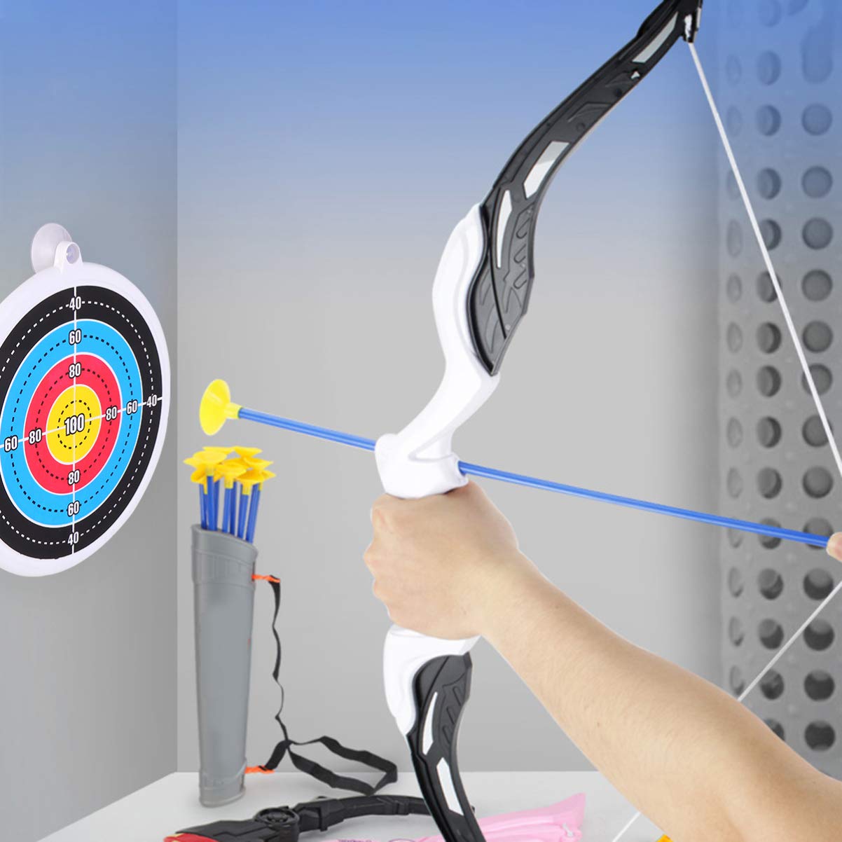 Abaodam Funny Archery Target for Kids Wall Hanging 24CM/ 10In Practical Plastic Target Bow Skill Target Games Target Ring Target for Indoor & Outdoor Toys Archery