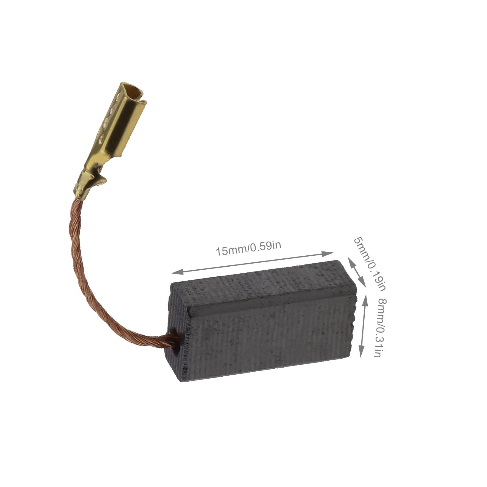 Create idea 20Pcs Angle Grinder Carbon Brushes 15x8x5mm/0.59x0.31x0.20inch Compatible with Bosch Replacement Repair Power Tool Spare Part