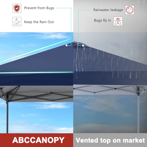 ABCCANOPY Durable Easy Pop up Canopy Tent 12x12, Navy Blue