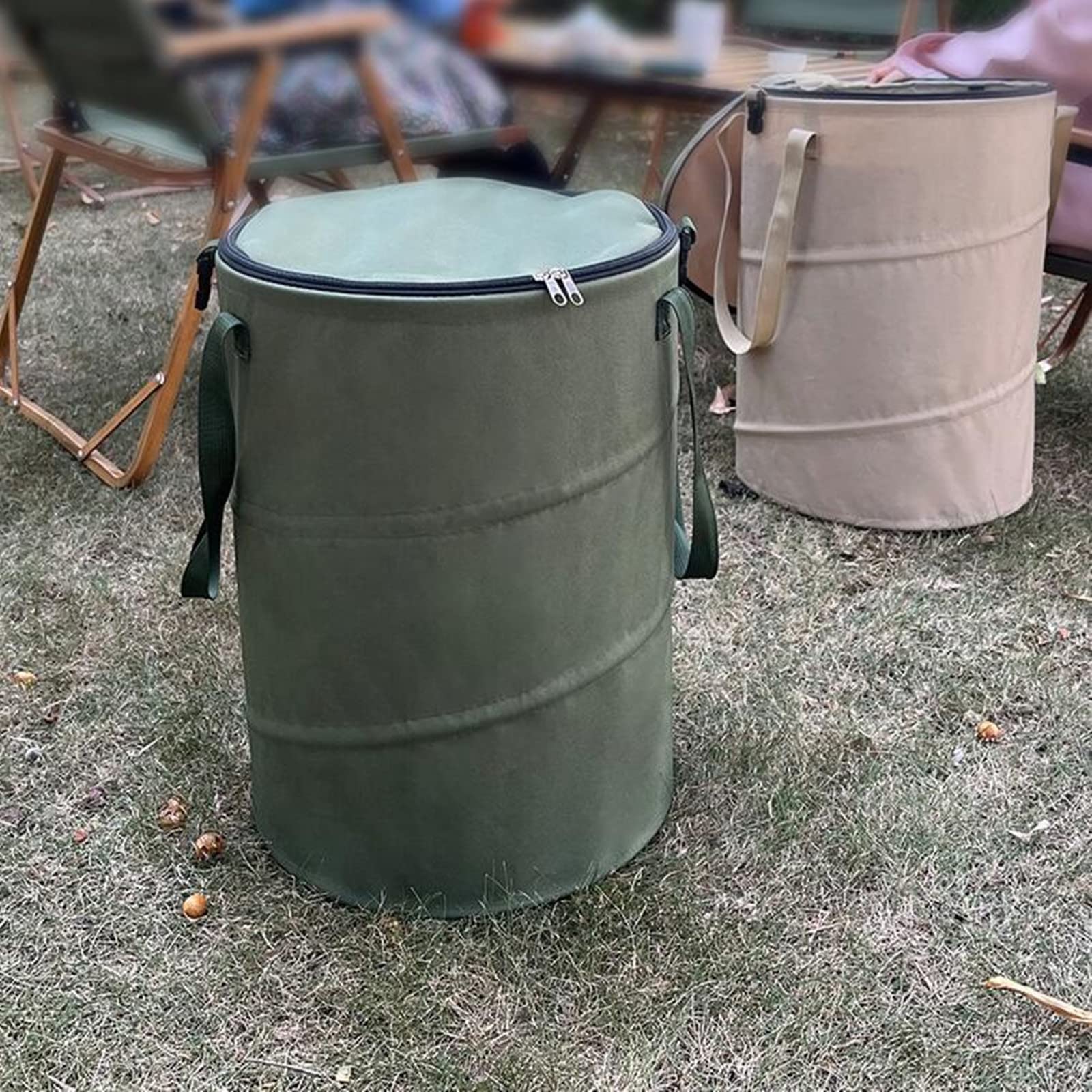 ANTING PRODUCTS Camping Pop up Trash Can, Camping Trash Can Collapsible,Pop up Trash Can with Lid,Collapsible Garbage Can for Camping,Outdoor Travel (Color C)