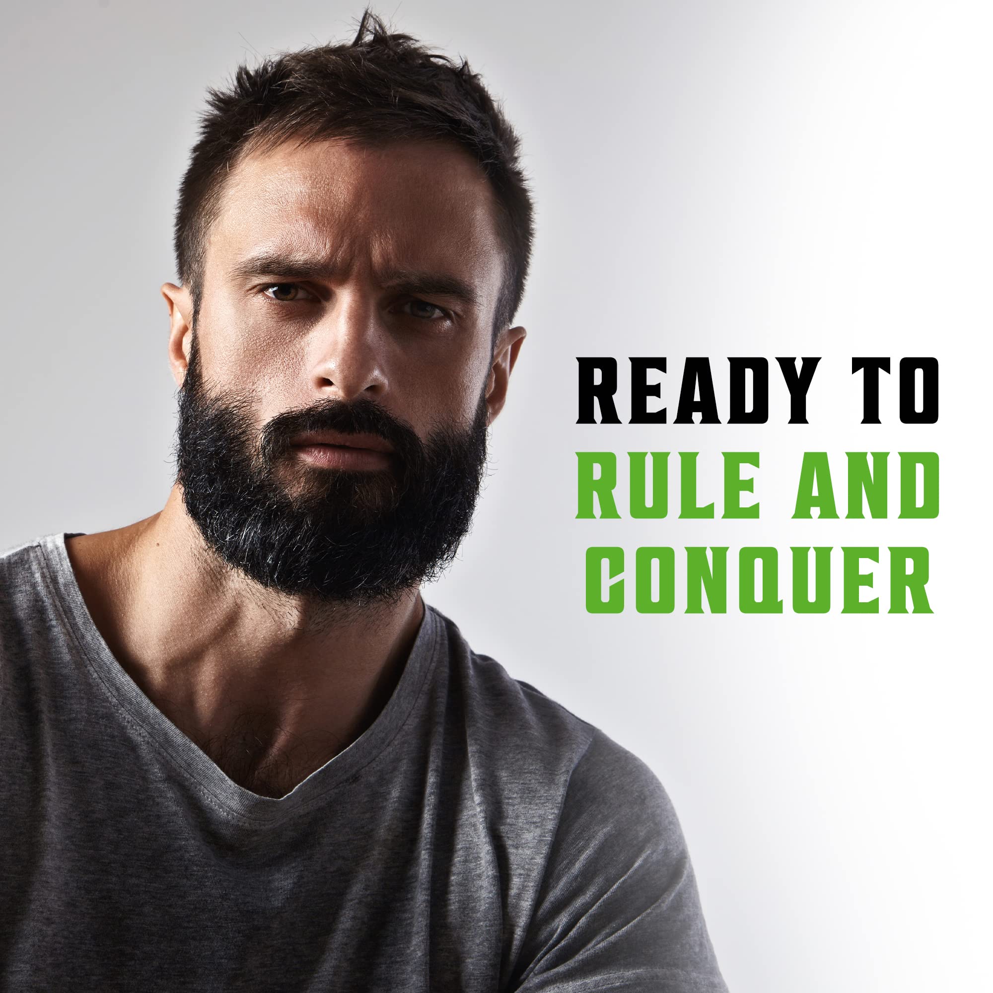 Viking Revolution Beard Care Set with Argan & Jojoba Oils - Softens, Smooths & Nourishes Facial Hair Growth - Peppermint and Eucalyptus Scented Wash & Conditioner (5 oz)