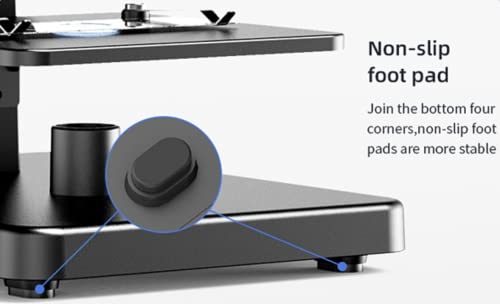 Digital Microscope, 0X-2000X Biological Microscope, WiFi & USB Connection with Dual Lens, 11 LEDs, iOS & Android Windows MacOS Compatible, for School Laboratory Home Education