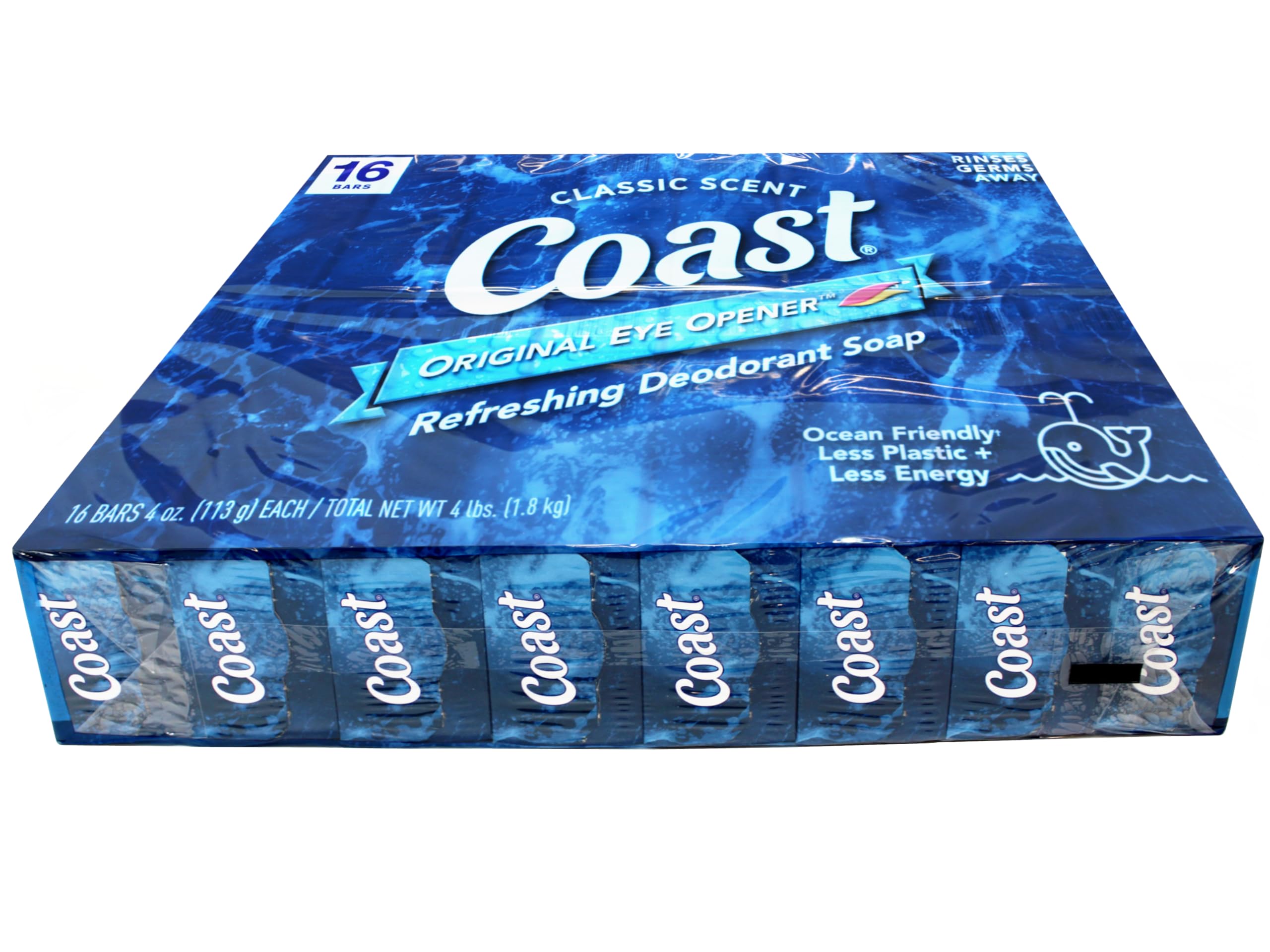 Coast Classic Original Scent 4oz, 8 Bars 2 Packs (total 16 count)