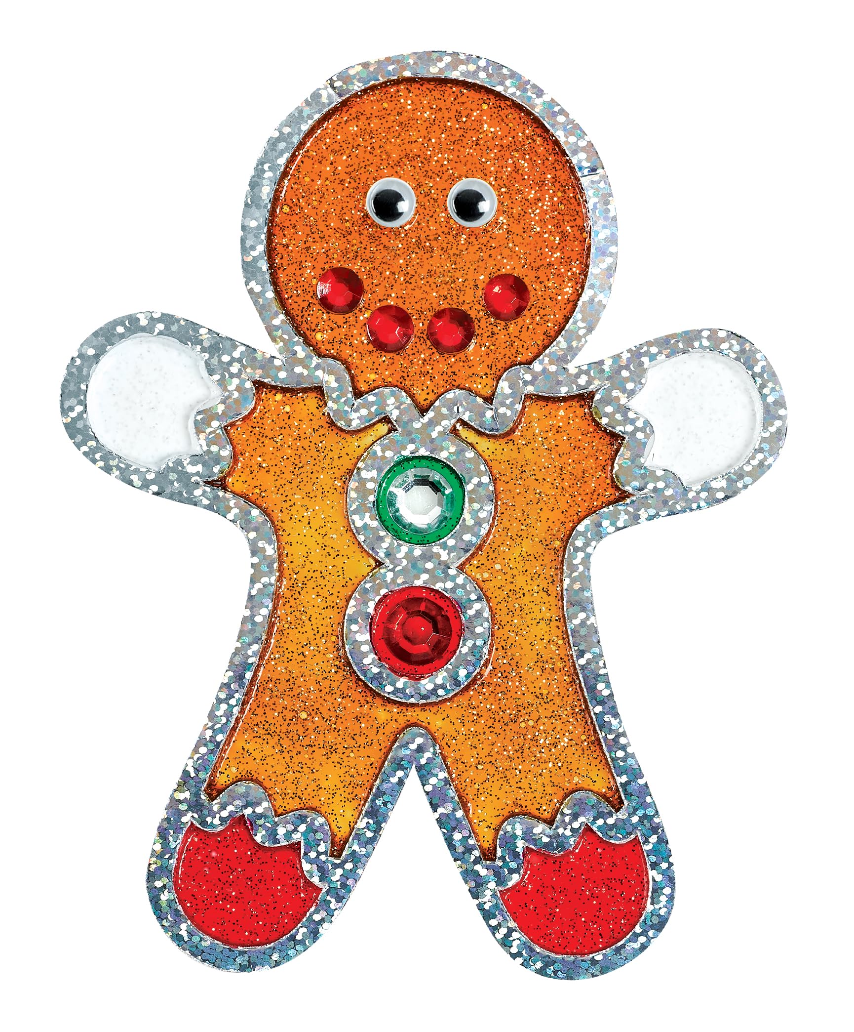 Creativity for Kids Holiday Easy Sparkle Window Art Craft Kit: Create 7 Window Art Designs, Holiday Crafts, Christmas Crafts for Kids Ages 6-8+, Christmas Activities for Kids