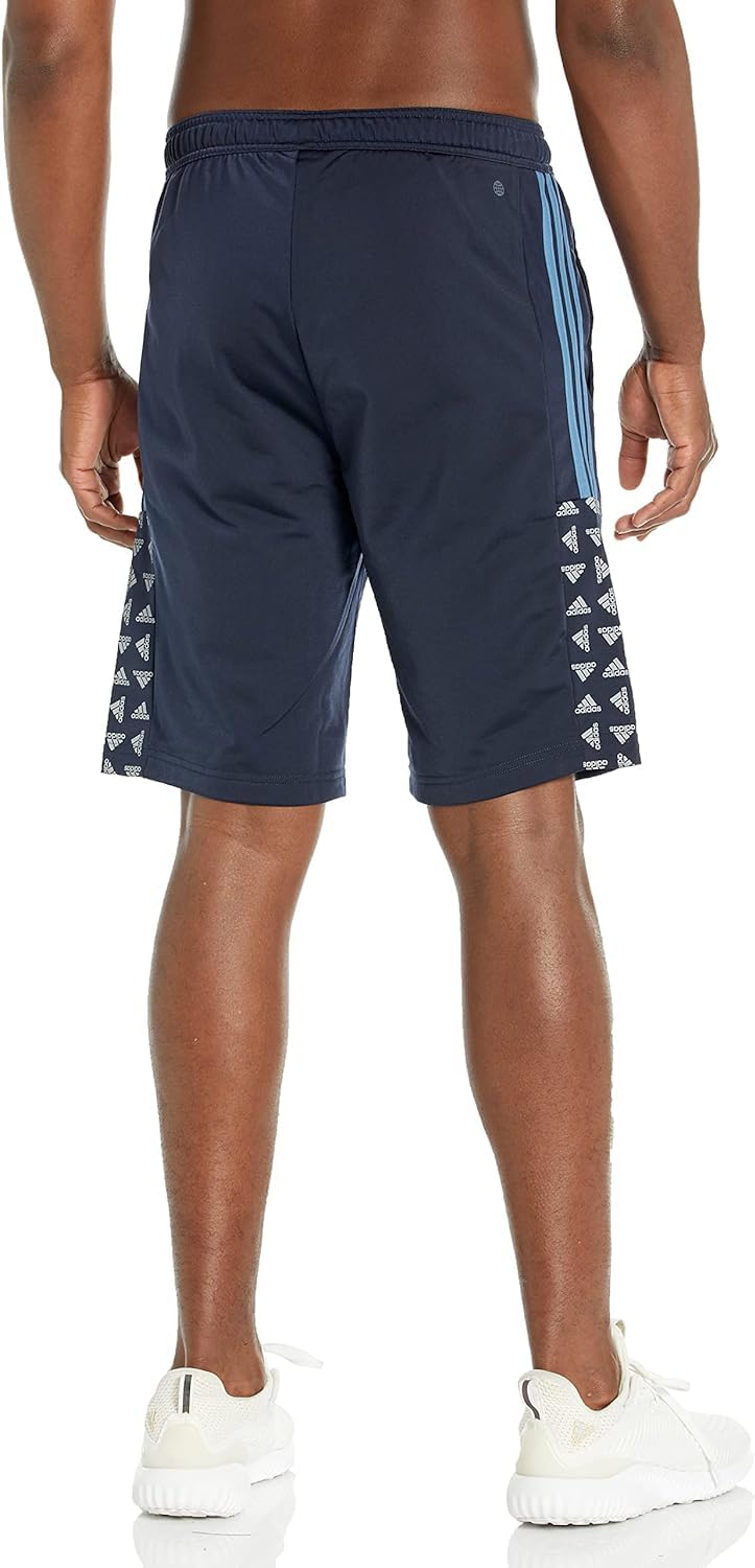 adidas Men's Warm-Up Tricot Regular Badge of Sport Shorts, Black, Small