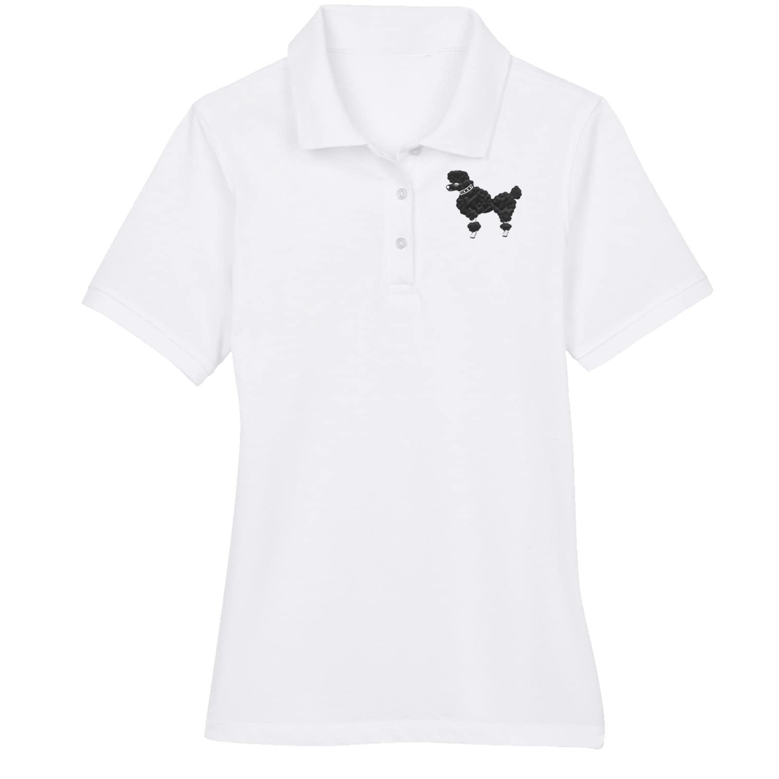 Hip Hop 50's Shop 50s Poodle Skirt Shirt - White (Large, Black)