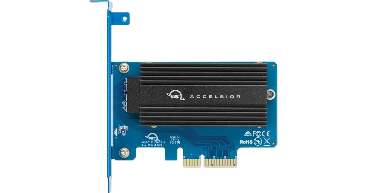OWC Accelsior 1A Mac Factory SSD to PCIe Adapter Card