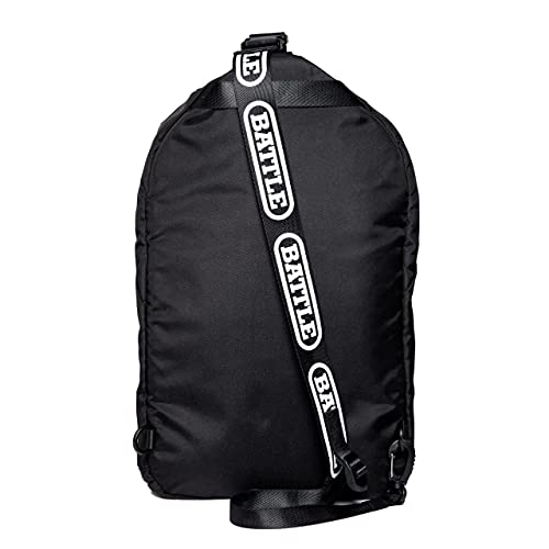 Battle Sports Lockdown 6 Sling Bag 2.0 - Single Shoulder Travel Backpack, Adjustable Over-the-Shoulder Strap, Padded Interior Sleeve for up to 15β Laptop, Crossbody Bag - Black