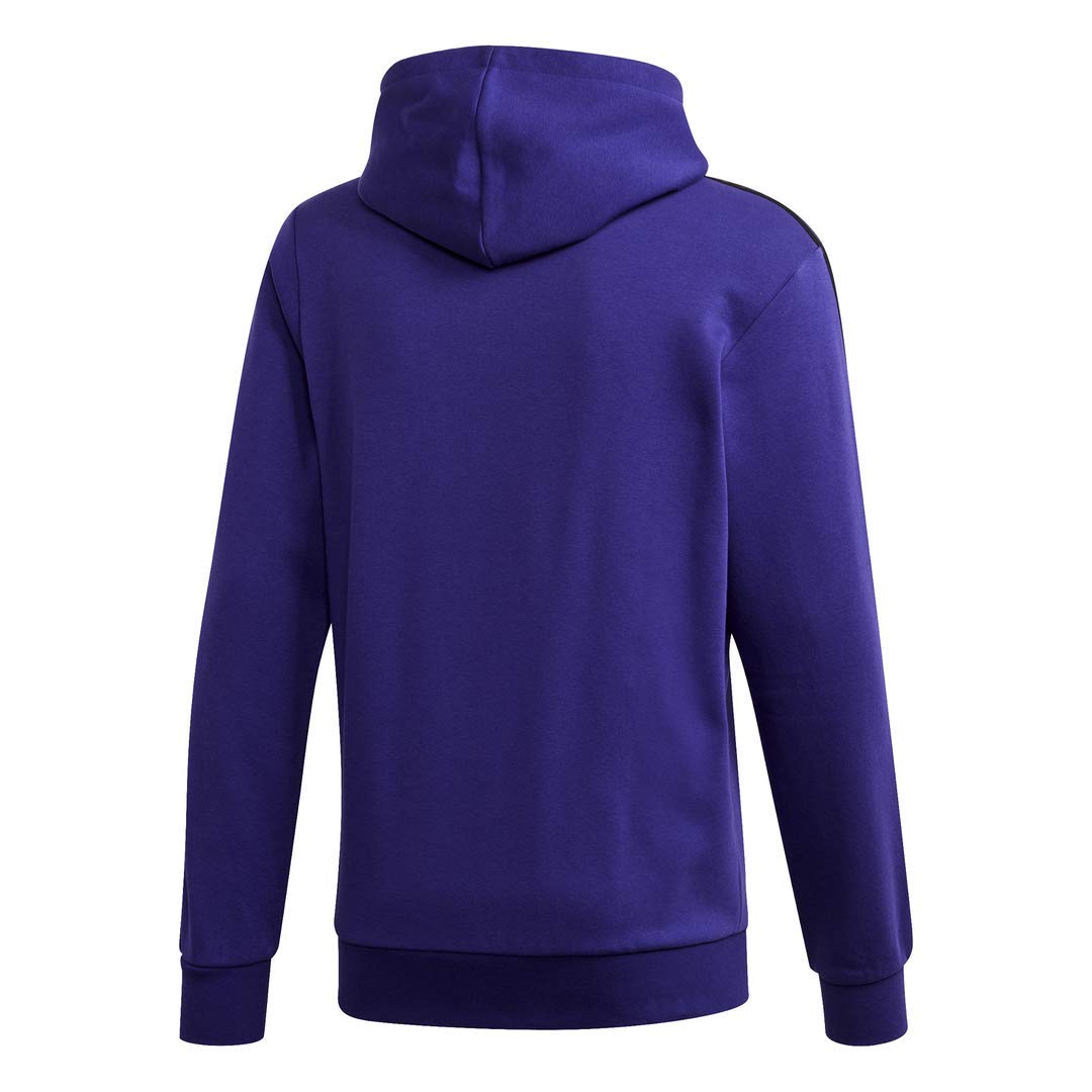 adidas mens Essentials 3-Stripes Pullover Hoodie Light Gray/White 3X-Large