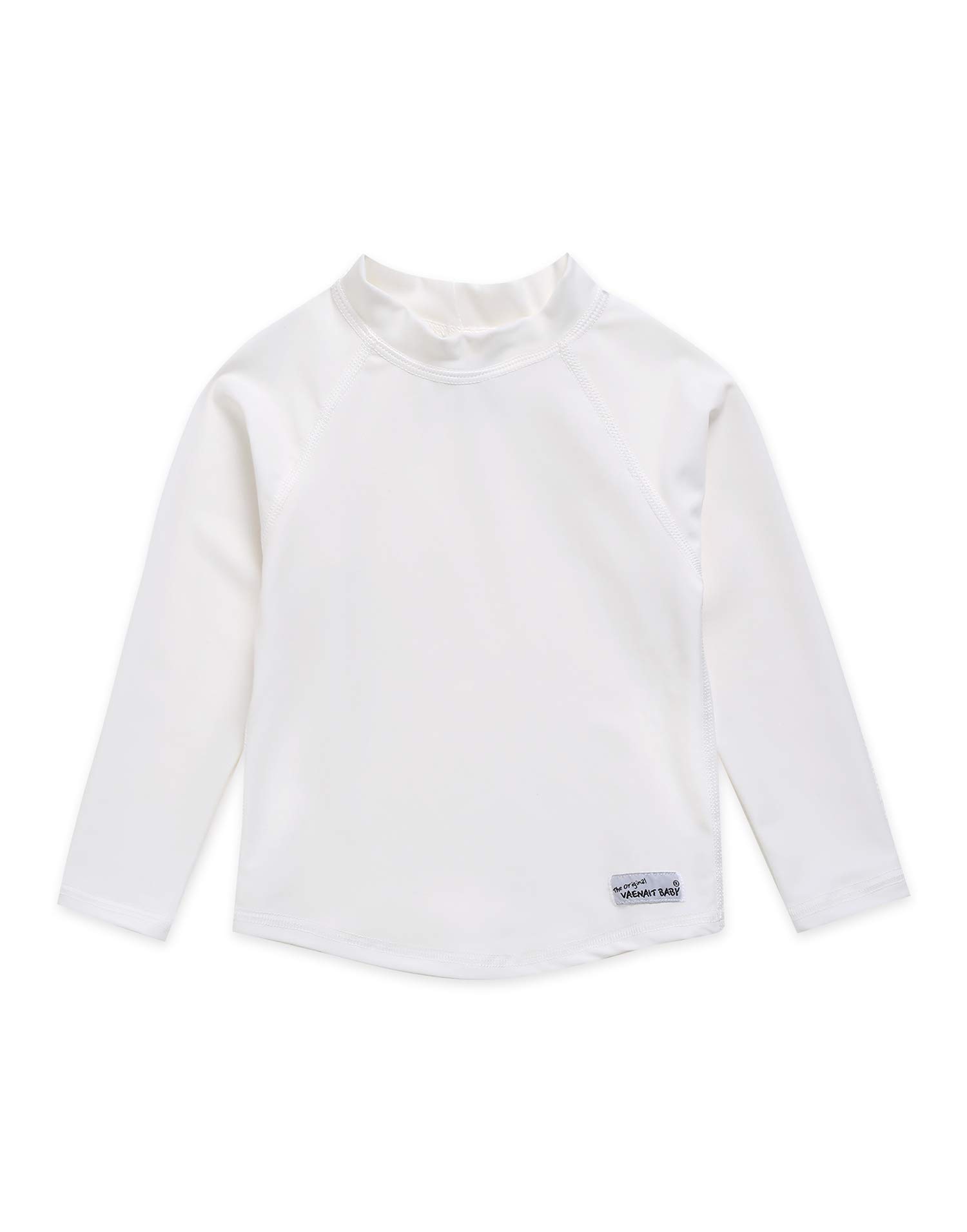 VAENAIT BABY Infant Kids Sun Protection Rashguard Long Sleeve Swim Shirt L.Oasis White L