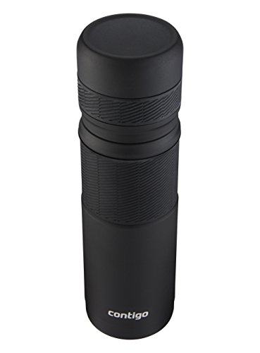 Contigo 360° Pour Vacuum-Insulated Stainless Steel Thermal Bottle, 25 oz., Painted Black