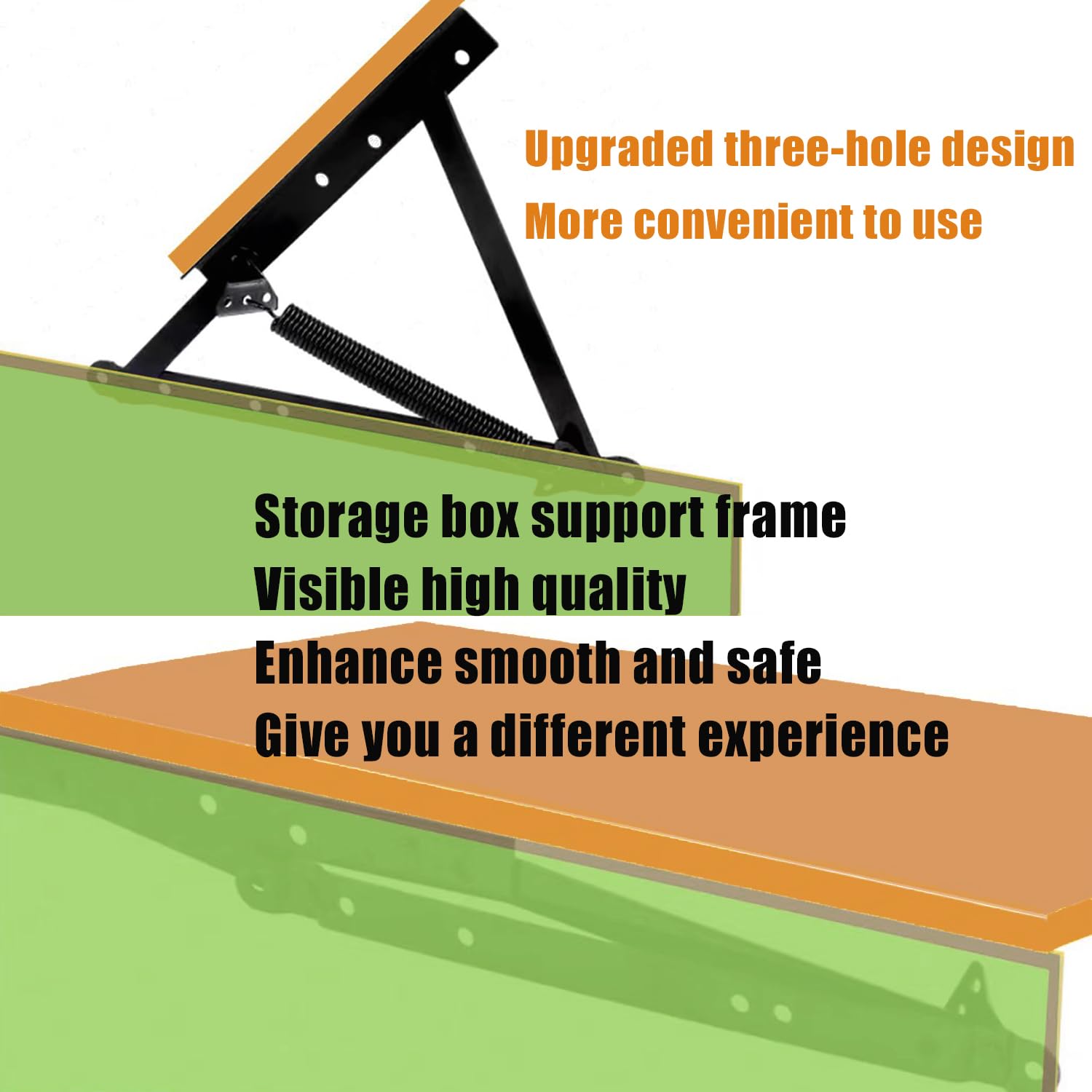 ANTEISI Large Lift and Up Hinges,Sized Sofa Bed Storage Lifting Hinge,Lift Up Storage Bed Hinges,Storage Box Hinges Lifting Storage Bed Sofa Hinges,Lift Up Hinges Mechanism,Hinges Heavy Duty
