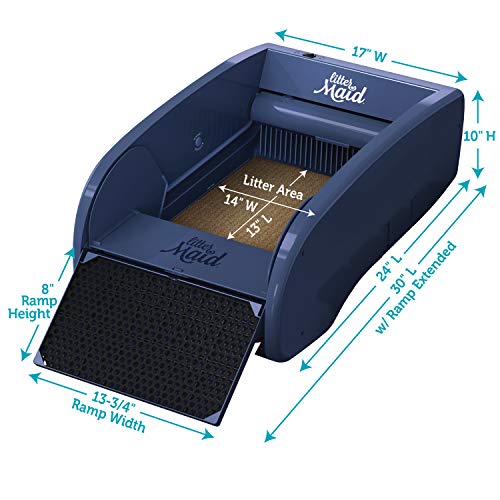 LitterMaidĀ® Single Cat Self-Cleaning Litter Box, Blue