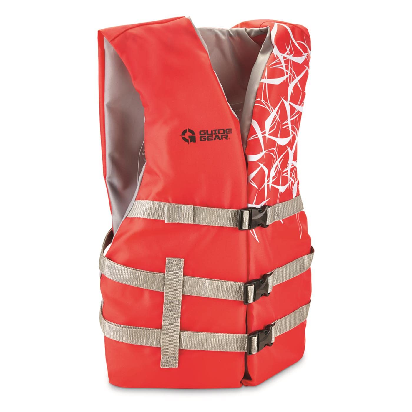 4-Pack Guide Gear Universal Adult Life Vests Jackets, Kayak Accessories, Fishing, Swim, Sailing, Type III