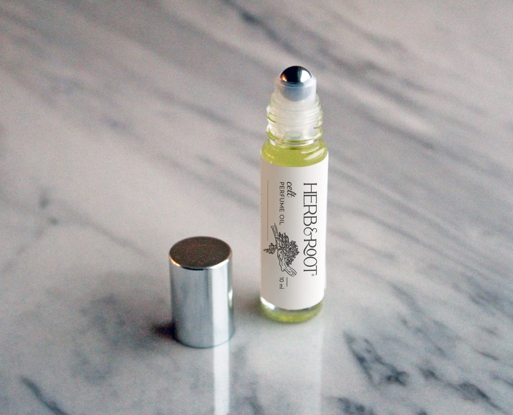 Oakmoss and Sandalwood Rollerball Cologne for Men, Women, Unisex, Green Earthy Aromatic Scent, Celt by Herb and Root, 10 ml