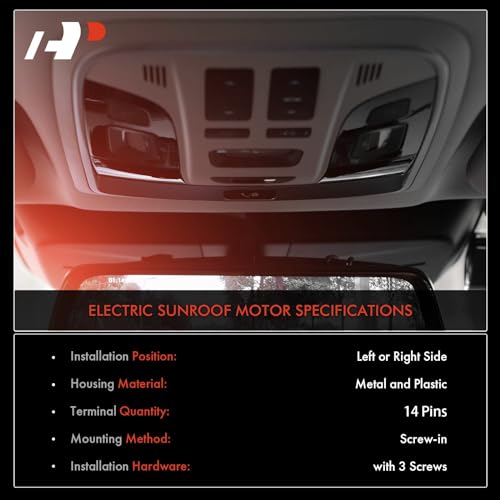 A-Premium Sunroof Moon Roof Motor Compatible with Ford Explorer 2011-2017 Sport Utility BB5Z15790A Left or Right