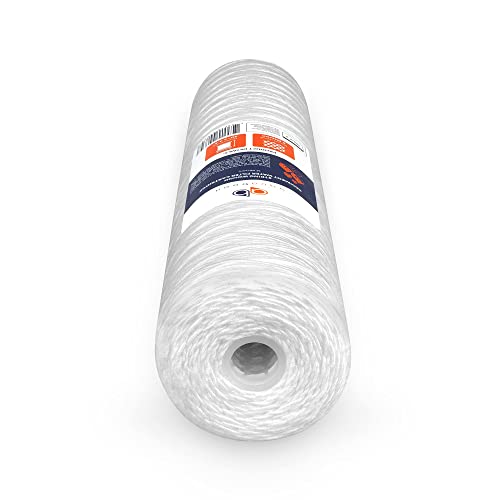 Aquaboon 5 Micron 20" x 4.5" String Wound Sediment Water Filter Cartridge | Whole House Sediment Filtration | Compatible with PC40-20, WP1BB20P, 355222-45, WPP-45200-01, WPP-45200-01, 84650, 1-Pack