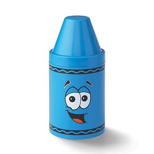 Crayola Storage Large Tip– Colorful Tip Character Storage Box, Creative Container For Kids Arts And Crafts Supplies, Stationeries, Small Toys And Keepsakes - Cerulean, Kids 3.5 Years And Up