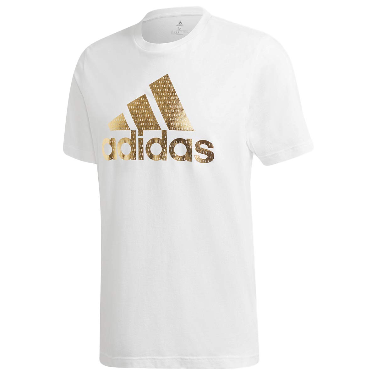 adidas mens Universal Foil Graphic Tee White Large