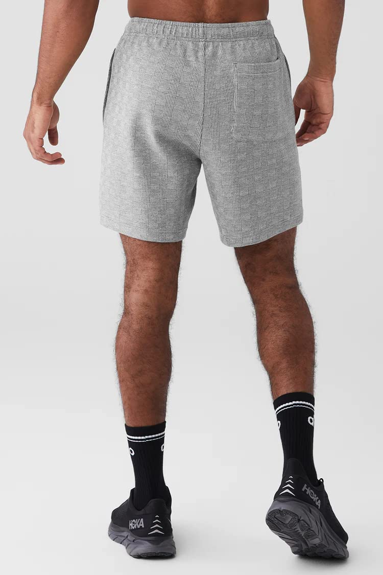 Alo Yoga Men's Glenplaid Colosseum Short (as1, Alpha, s, Regular, Regular, Light Glenplaid, Regular Fit)