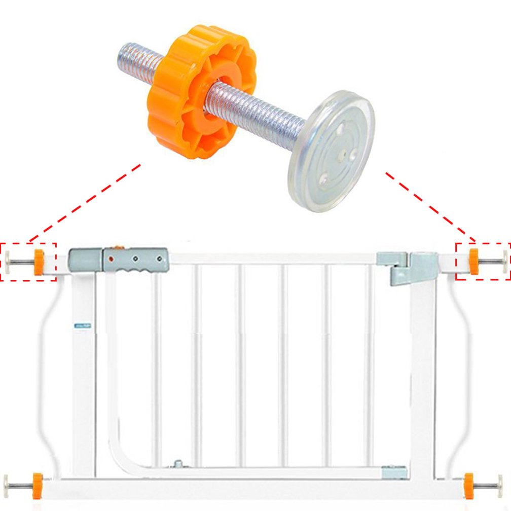 Eyech 4Pcs M10 Pressure Mounted Gate Screw Bolts, 10mm Threaded Spindle Rods Mounted Accessory for Walk Through Baby Safety Gates