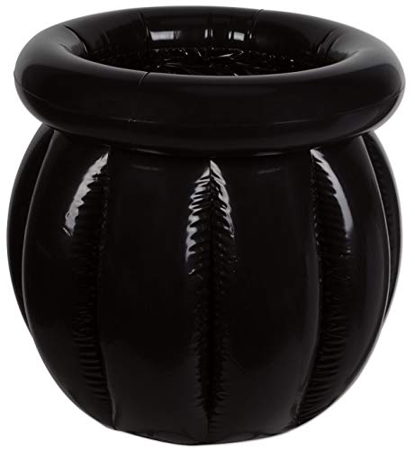 Beistle Inflatable Cauldron Cooler, 18” x 22”, Holds approx. 48 12 oz. Cans - Drink Cooler, Inflatable Cooler for Parties, Drink Containers for Parties, Beverage Cooler, Spooky Decor, Halloween Cooler
