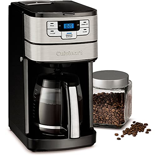 Cuisinart DGB-400 Automatic Grind and Brew 12 Cup Coffemaker Black/Stainless Bundle with 1 YR CPS Enhanced Protection Pack