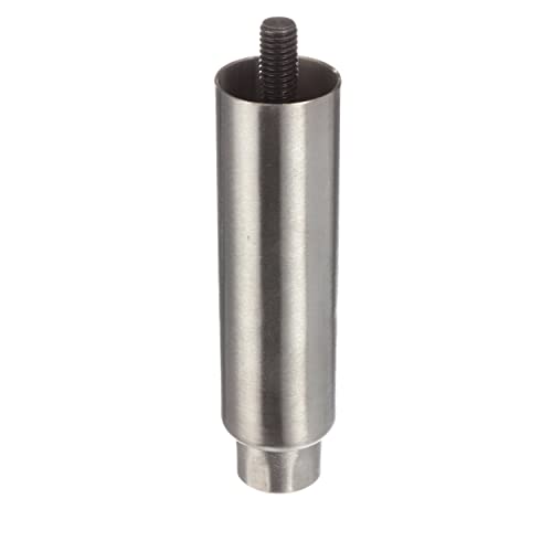 Component Hardware 1-5/8" OD x 6" H Stainless Steel Equipment Leg with 1/2-13 x 3/4" L Protruding Stud and Adjustable Hex Toe