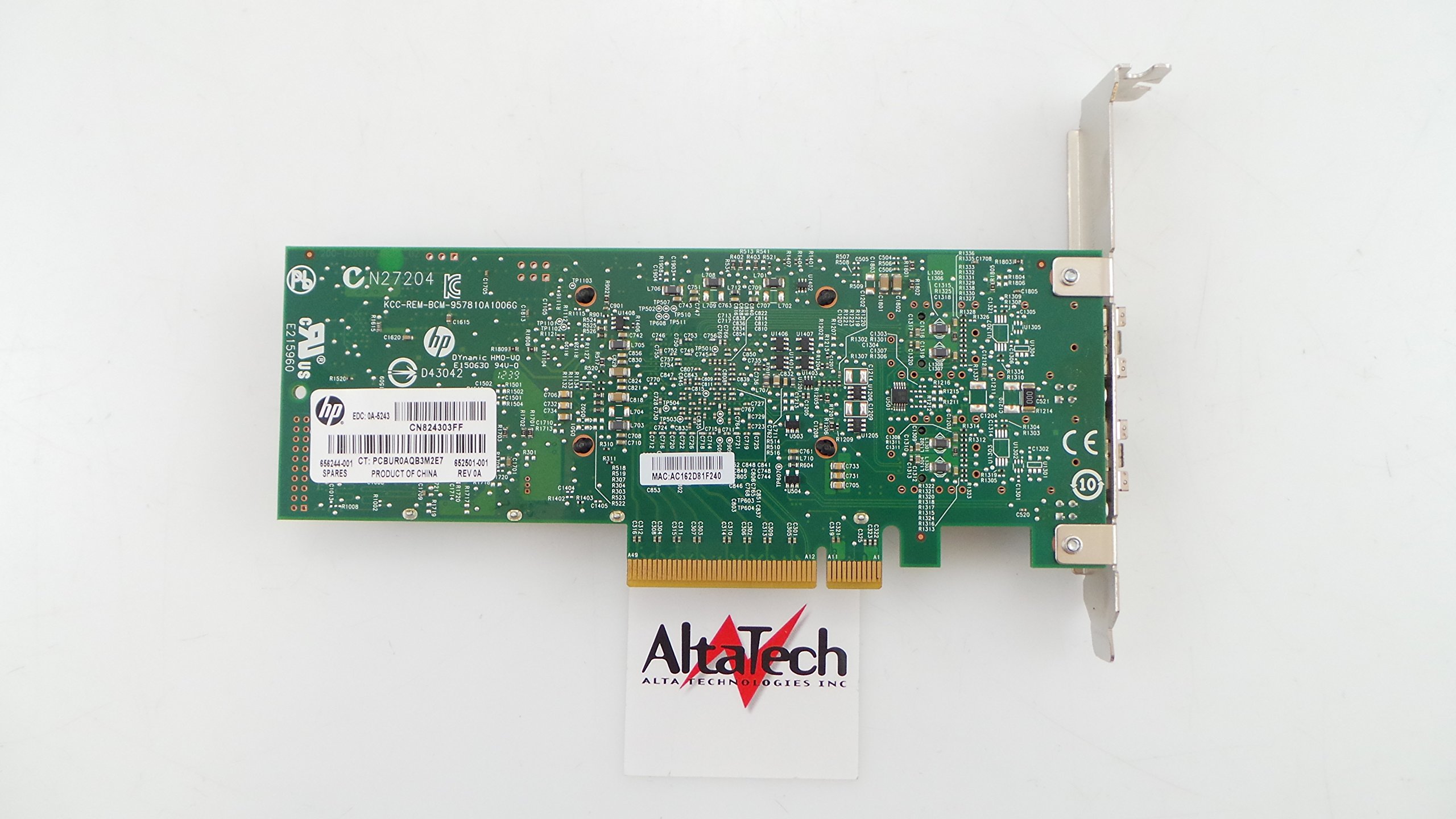 HP 656244-001 Board ETHERNET 10GB 2P 530 ADPTR