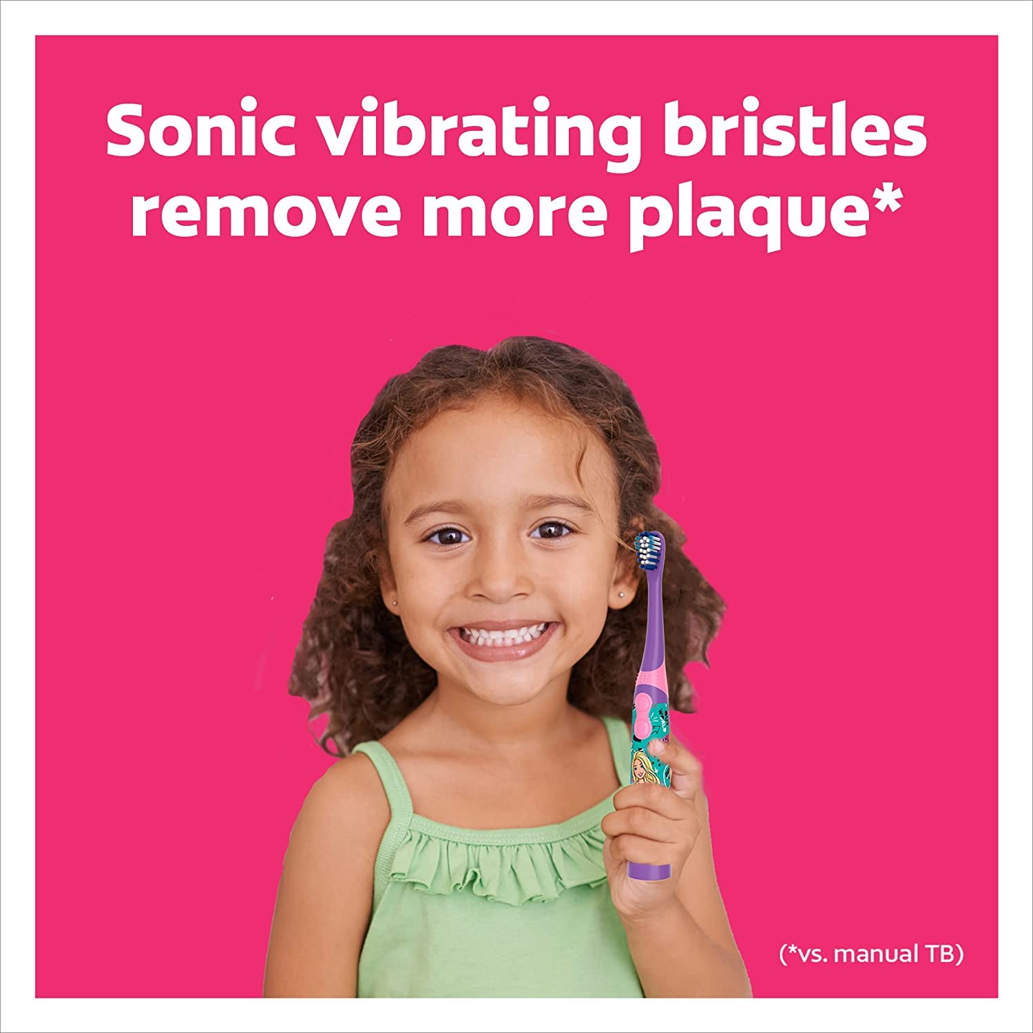 Colgate Barbie Kids Battery Powered Toothbrush, Assorted Colors