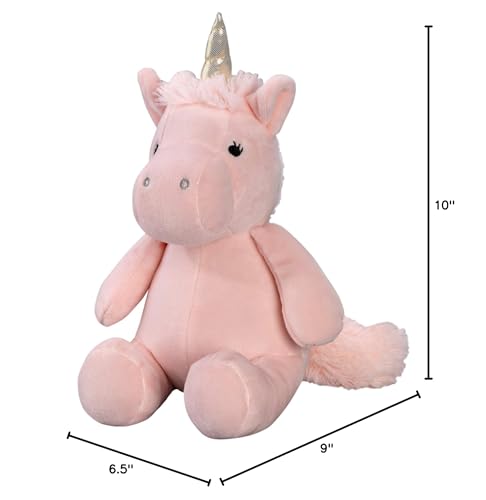 Bedtime Originals Rainbow Unicorn Plush Unicorn, Pearl/Pink , 6.5x9x10 Inch (Pack of 1)