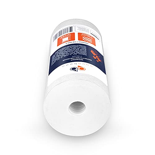Aquaboon 2-Pack of 1 Micron 10" Sediment Water Filter Replacement Cartridge & Aquaboon 2-Pack String Wound Sediment Water Filter Cartridge | Universal Whole House 1 Micron 10 inch Cartridges