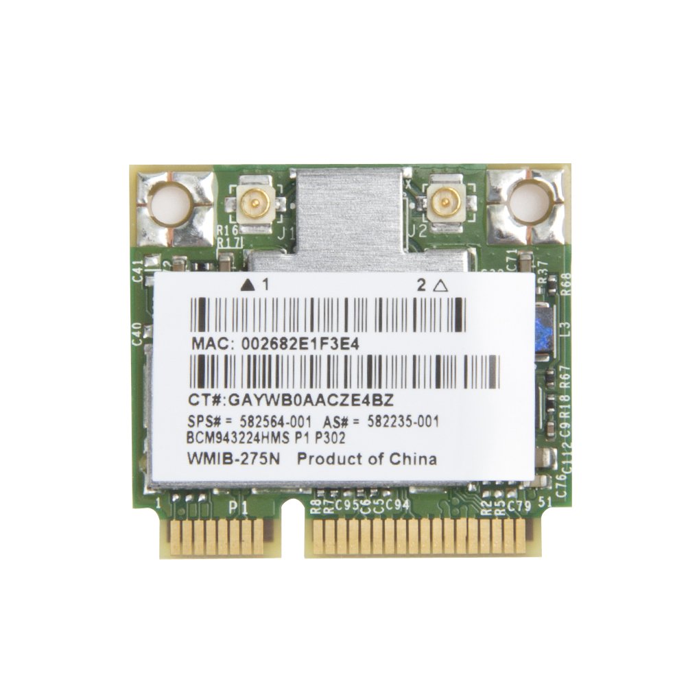 Hp BCM943224HMS 582564-001 New Hp Broadcom 43224 802.11 A/g/n WLAN Card
