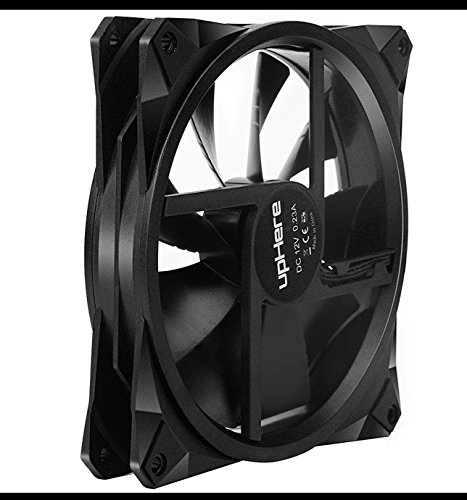 uphere 140mm Case Fan 3-Pack Computer Case Fan with Advanced Hydraulic Bearing for Silent Operation Standard 140 mm Case Fan 3 Pack with 3 Pin & Molex /(BK143-3)