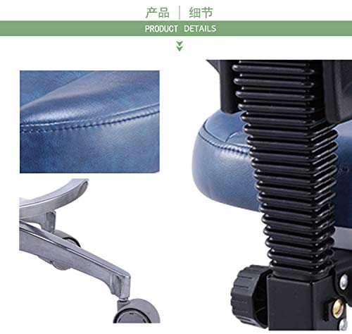 Adjustable Rolling Dental Stool Ergonomic Heavy-Duty Chair with Wheels for Beauty Salon Massage Dental Clinic Office Home Spa
